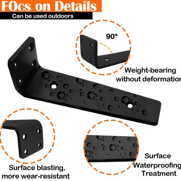 Nothing But Love | Accents | New Floating Shelf Bracket 6 Inch Of 4 Pack Heavy Duty Shelf ...